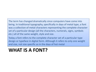 Typography - Understanding Font | PPT