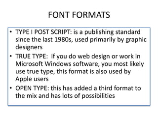 Typography - Understanding Font | PPT | Free Download