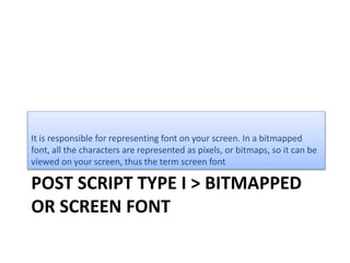 Typography - Understanding Font | PPT