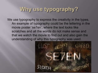 Typography analysis | PPTX