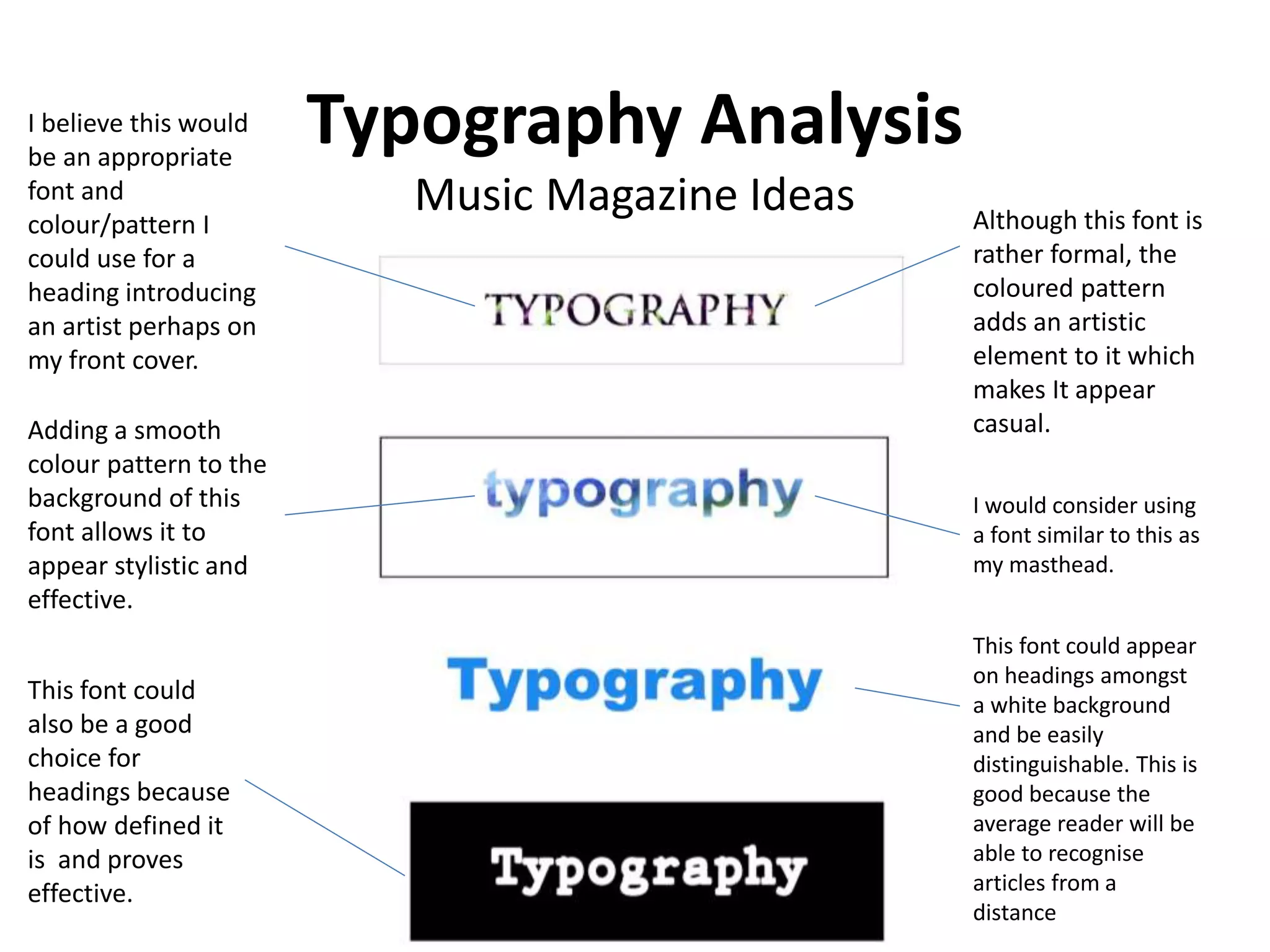 Typography Analysis | PPTX