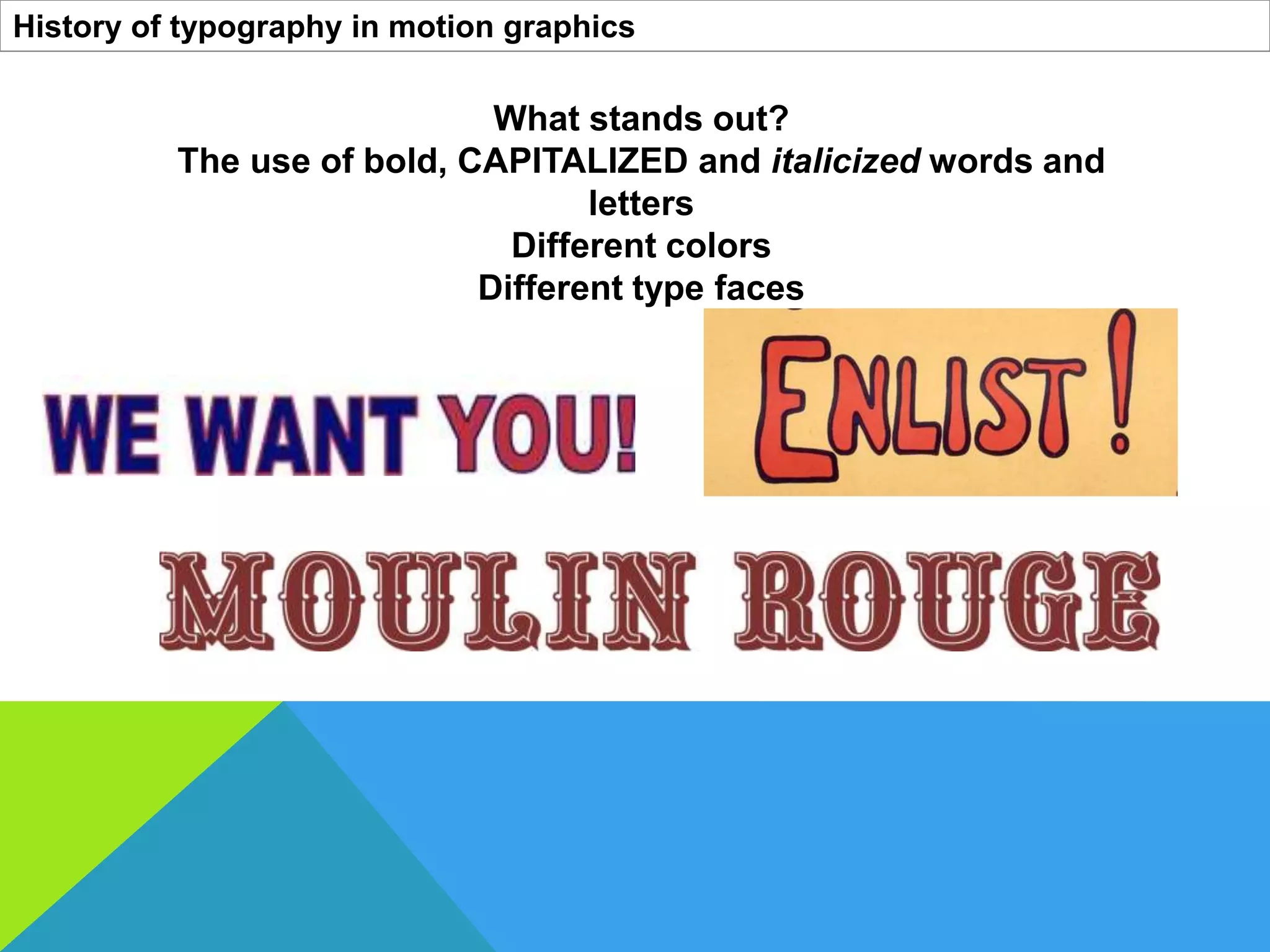 Typography & Motion Graphics | PPTX
