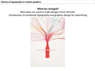 Typography and Motion Graphics | PPT