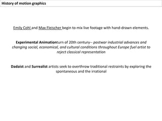 Typography and Motion Graphics | PPT