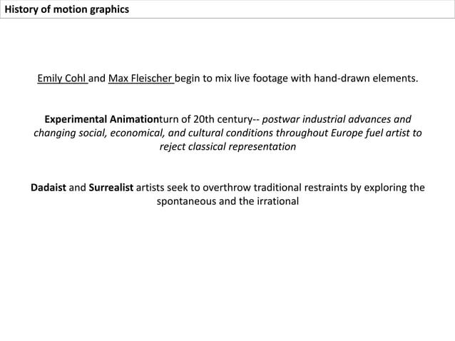 Typography and Motion Graphics | PPT