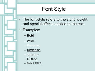 Typography Basics for DTP | PPTX