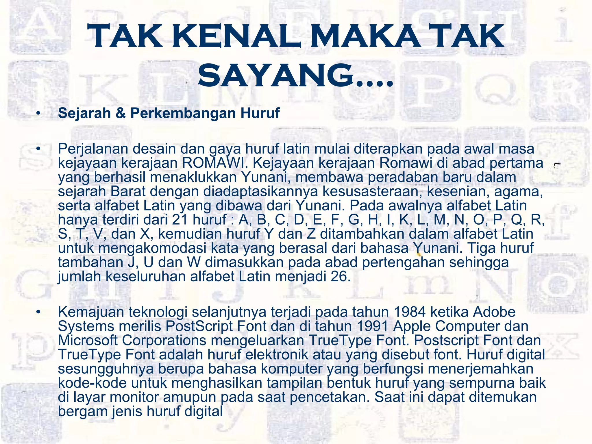 PRINSIP DASAR TIPOGRAFI PADA DESAIN | PDF