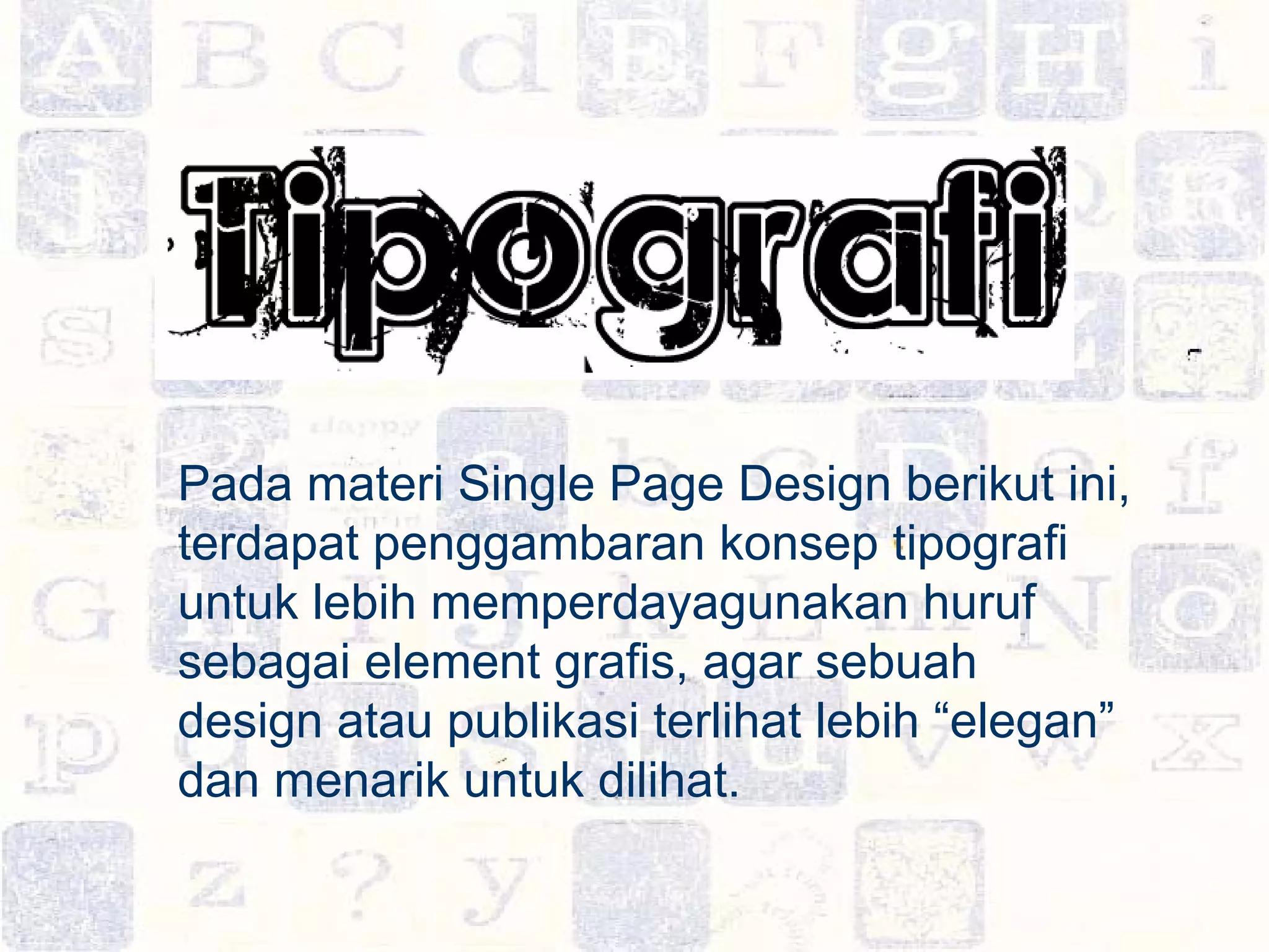 PRINSIP DASAR TIPOGRAFI PADA DESAIN | PDF