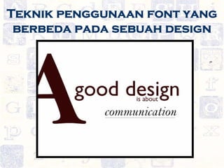 PRINSIP DASAR TIPOGRAFI PADA DESAIN | PDF
