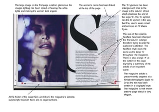 Typography double page spread examplers | PPT