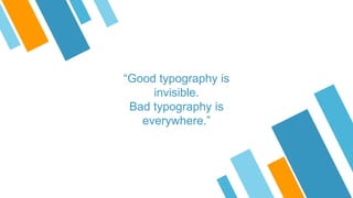 Typography for E-Llearning Designers | PPTX
