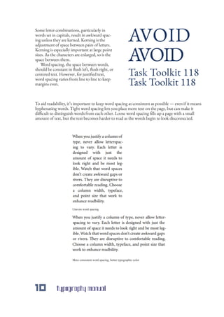 Typography manual2pages | PDF