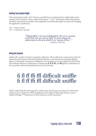 Typography manual2pages | PDF