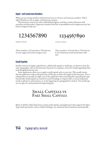 Typography manual2pages | PDF