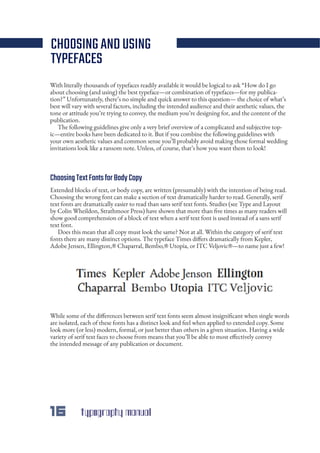 Typography manual2pages | PDF