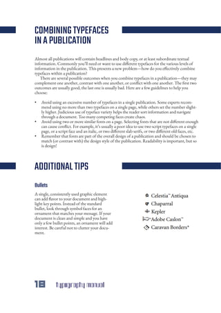 Typography manual2pages | PDF