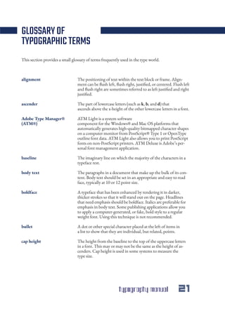 Typography manual2pages | PDF