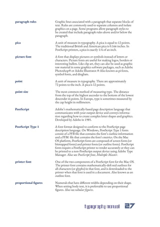 Typography manual2pages | PDF