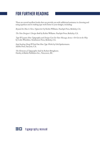 Typography manual2pages | PDF