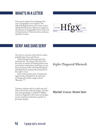 Typography manual2pages | PDF