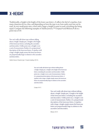 Typography manual2pages | PDF