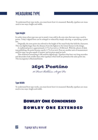 Typography manual2pages | PDF