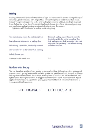 Typography manual2pages | PDF