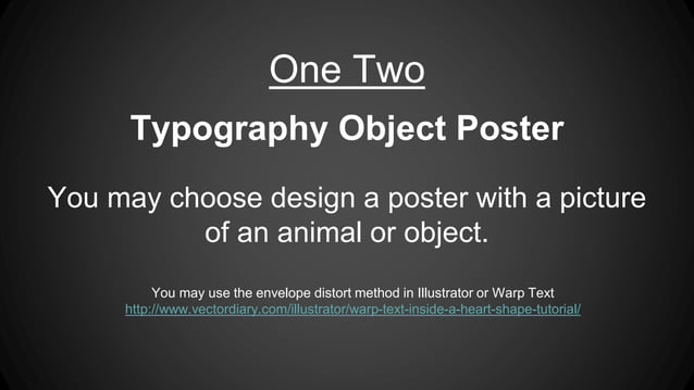 Typography object portrait posters | PPTX