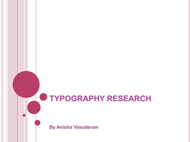 Typography research | PPTX