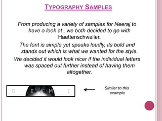 Typography research | PPTX
