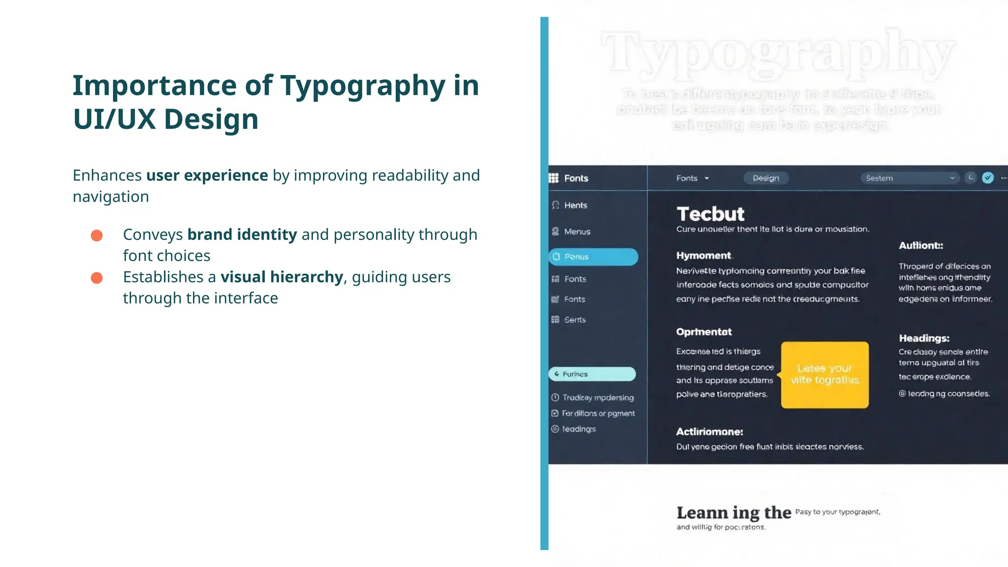 Typography Tips for Stunning UI/UX Design | PPTX