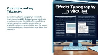 Typography Tips for Stunning UI/UX Design | PPTX