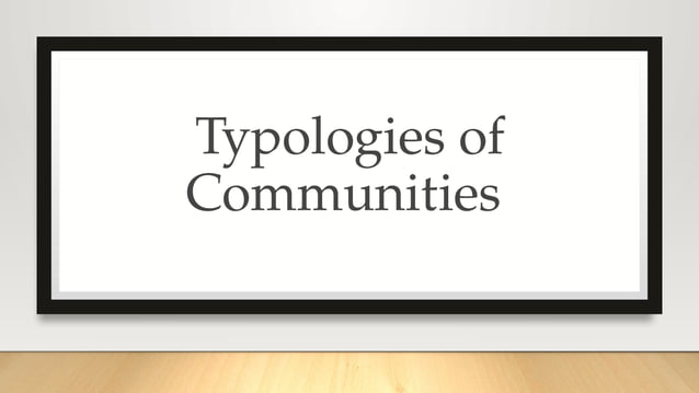 typologies of community in community engagement solidarity and ...