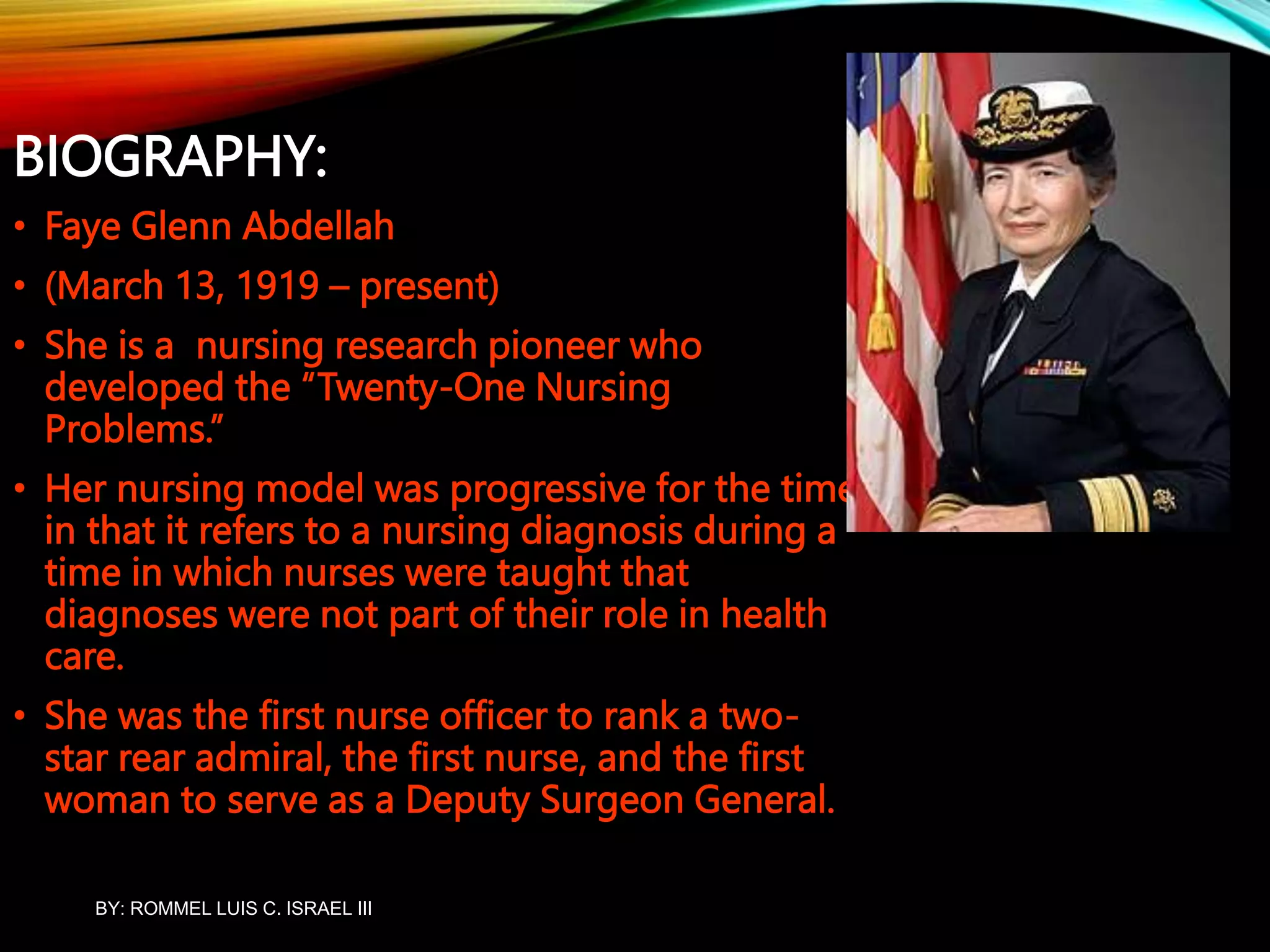 ABDELLAH'S TYPOLOGY OF 21 NURSING PROBLEMS | PPT