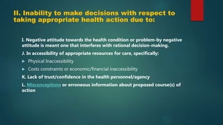 Typology of nursing problems in family health care | PPTX