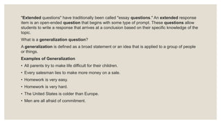 Typology of questions | PPTX
