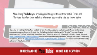 Understanding YouTube Terms and Services. | PPT