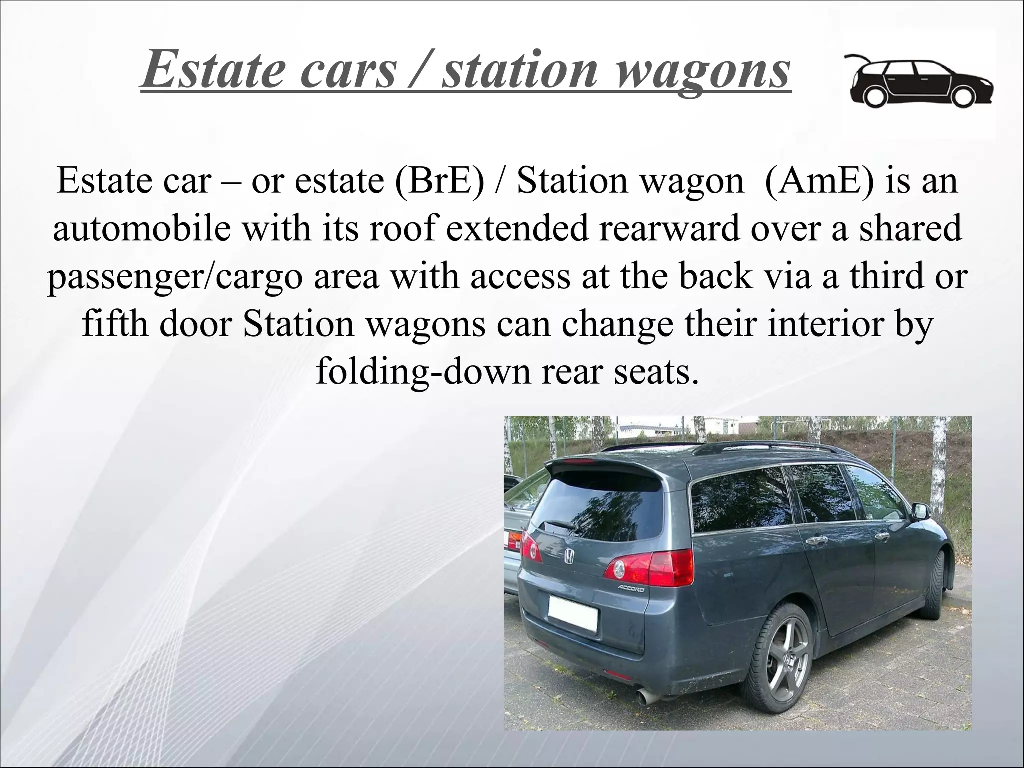 Vehicle types/typy vozidel | PPT