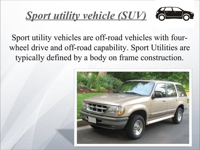 Vehicle types/typy vozidel | PPT