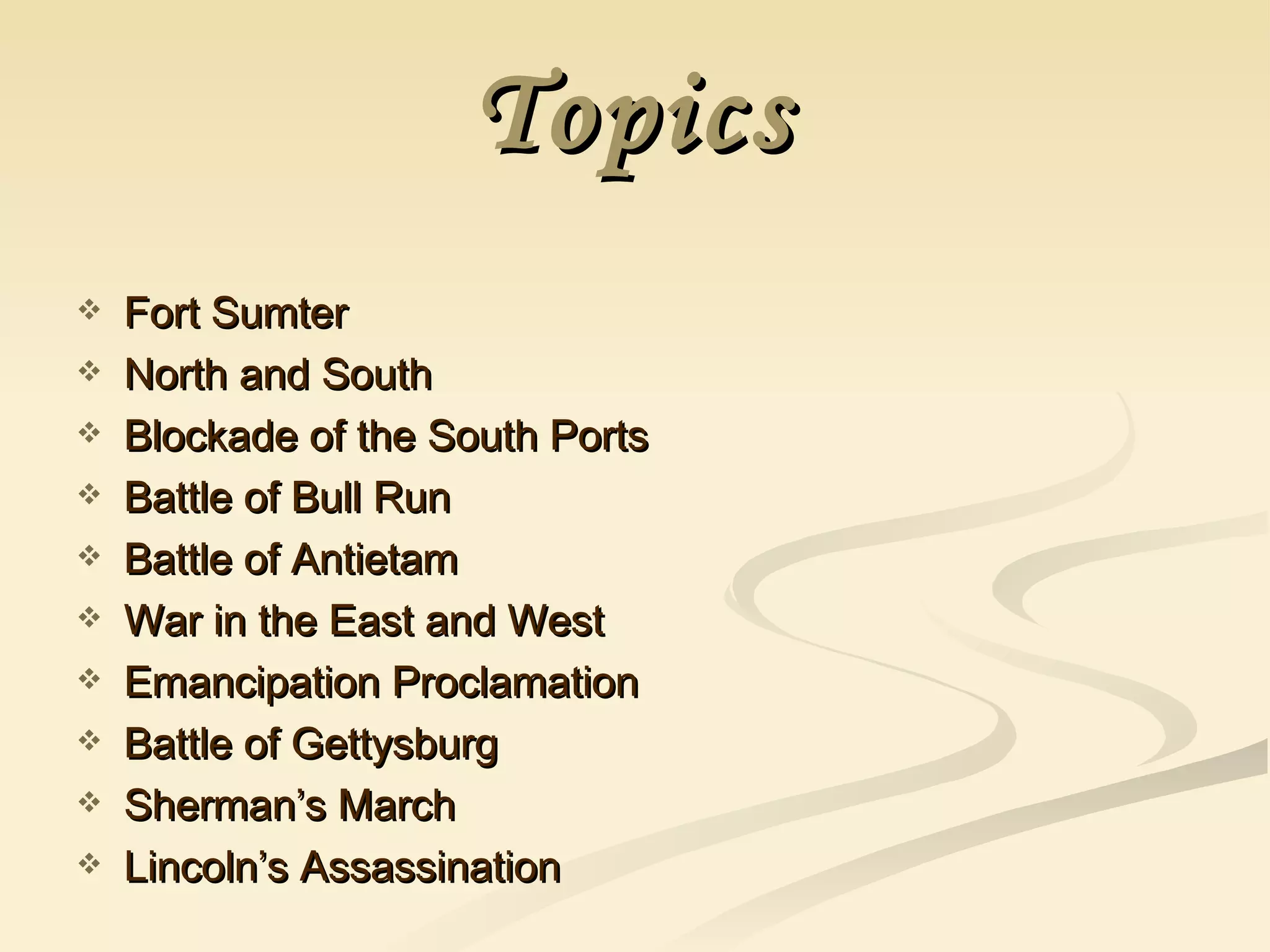 Tyra the civil war presentation | PPT