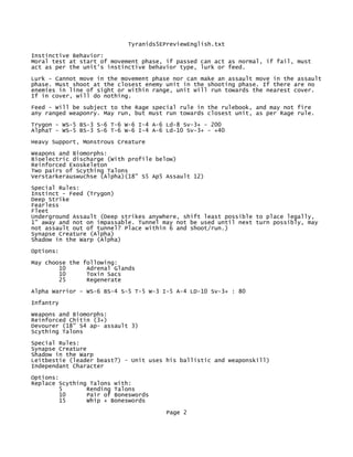 Tyranids5 E Preview English | PDF
