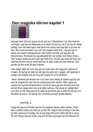 Tyras magiska dörren | DOCX