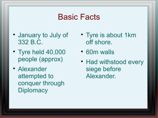 The Siege of Tyre - Alexander the Great | PPT