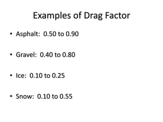 Tyre and skid marks | PPTX