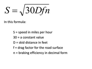 Tyre and skid marks | PPTX