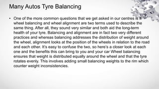 Tyre balancing | PPTX
