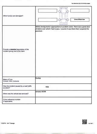 Tyre claim | PDF