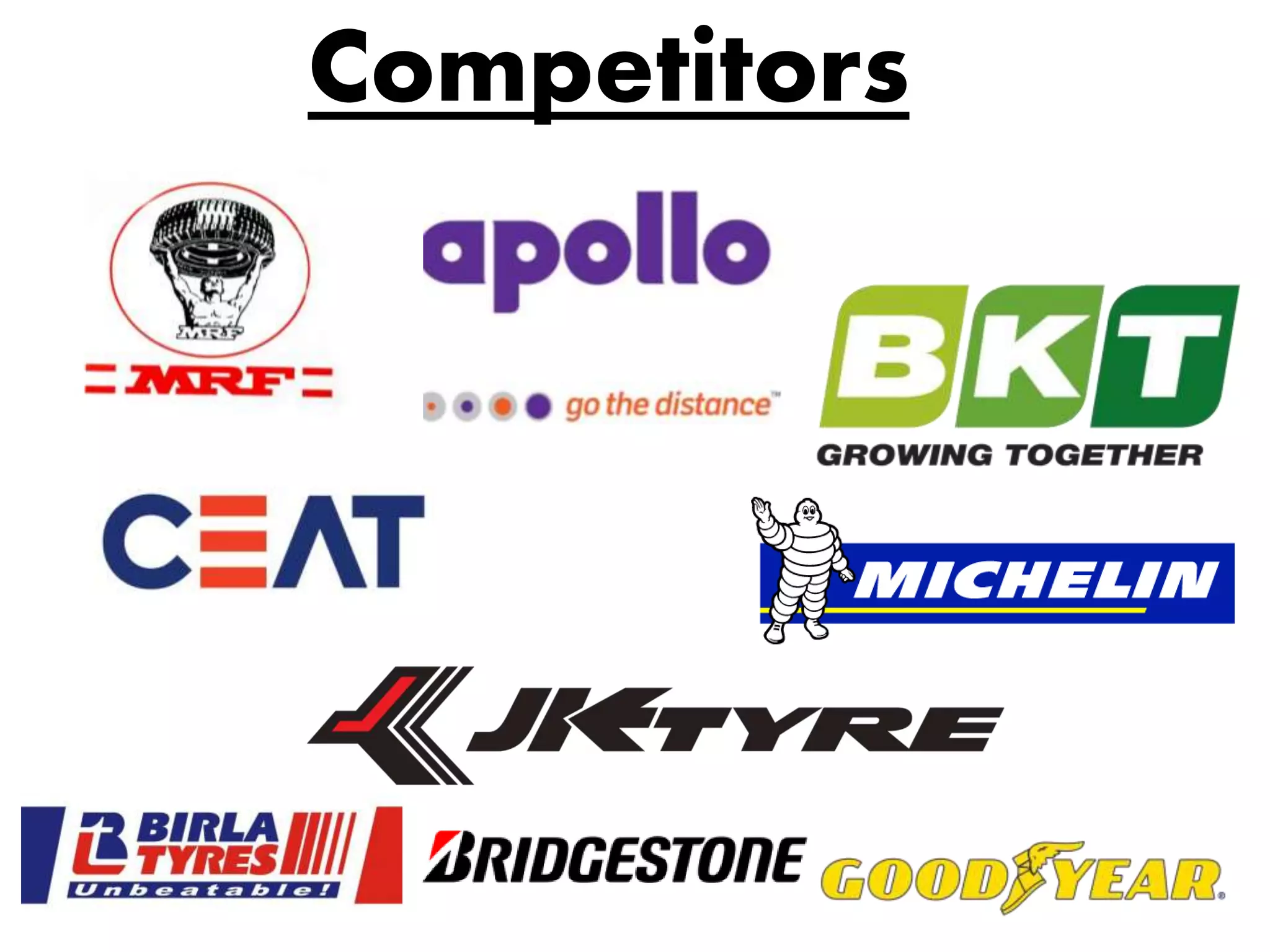 overview of JK tyres, TVS Tyres, BKT Tyres | PPTX | Business Accounting & Finance | Business