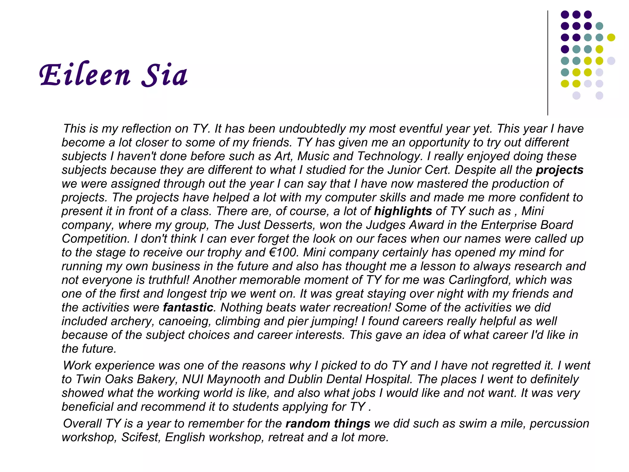 Ty reflection collection | PPT