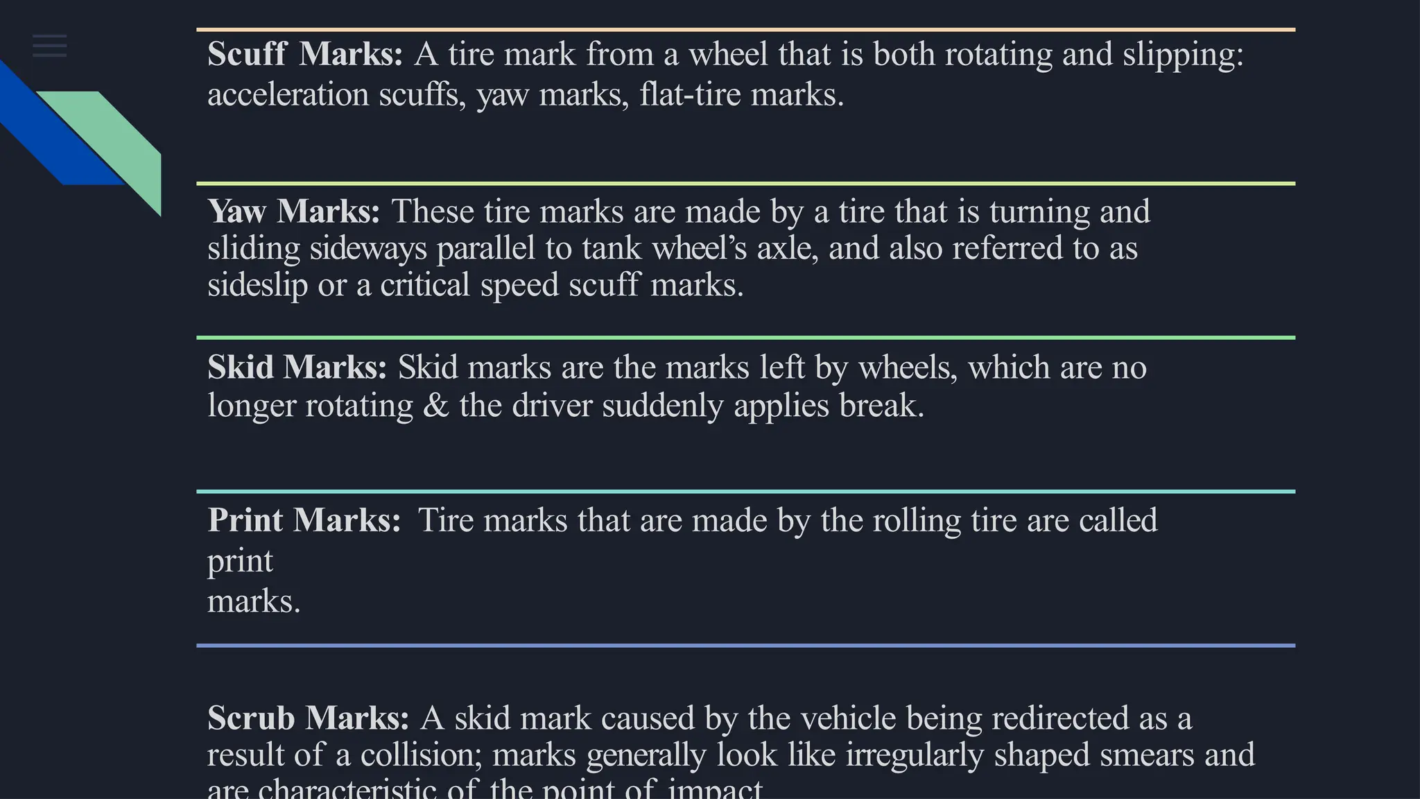 Tyre impressions and Forensic examination of Tyre Impression.pptx